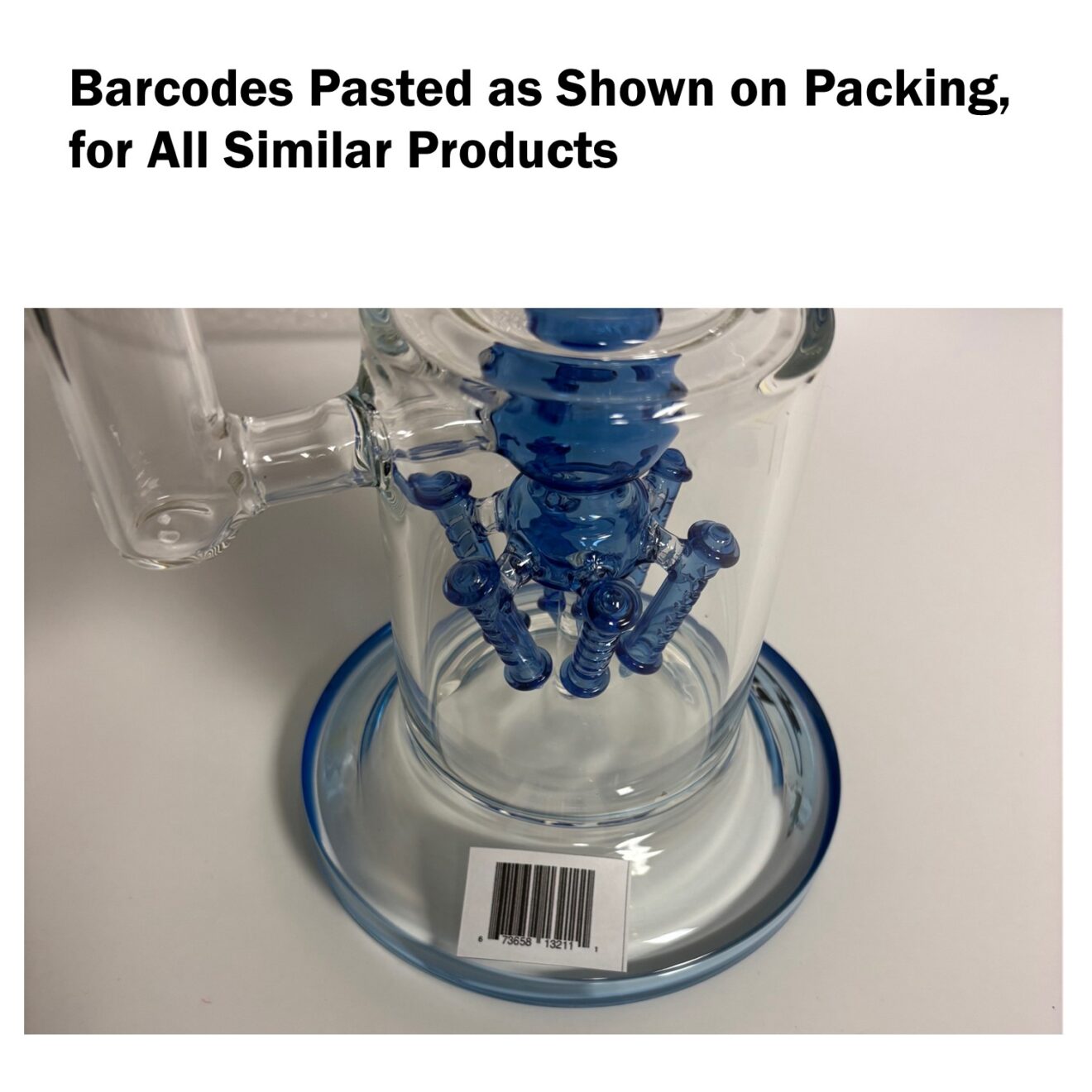 17.9 Inch Glass Water Pipe w/ Ice Catcher (Box of 2 Pipes) - Repleno ...